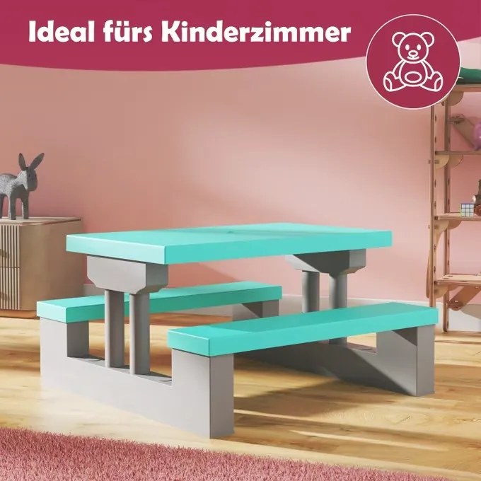 Spielwerk Dětské posezení se slunečníkem, modré 109537