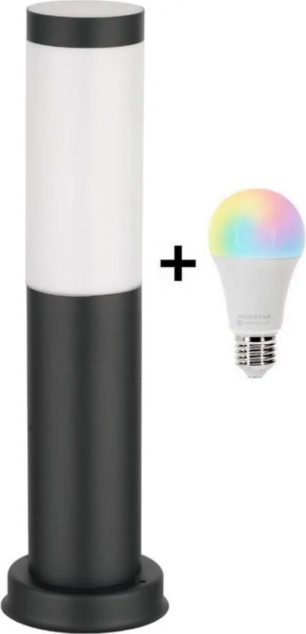Brilagi - LED RGBW Venkovní lampa 1xE27/9W/230V 40 cm IP44 černá