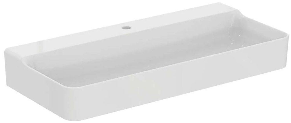 Ideal Standard Conca Ceram - Umyvadlo 100x45 cm, bez přepadu, otvor pro baterii, bílá T380001