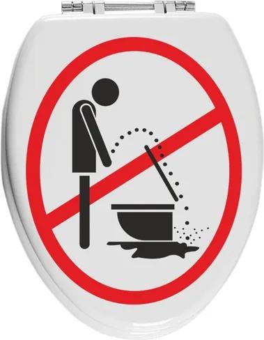 Samolepky na WC Zákaz
