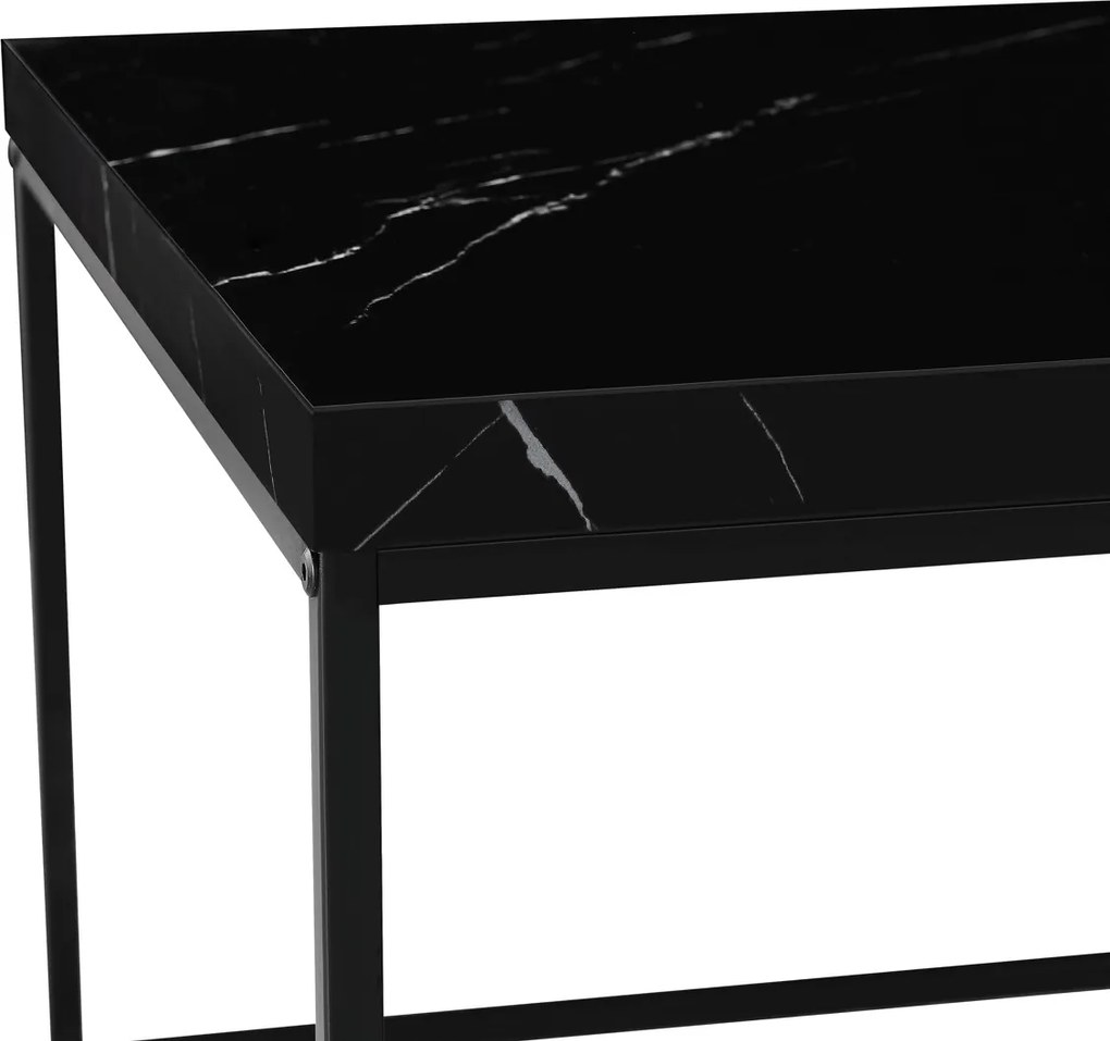 Autronic Konferenční stolek CT-V2004 40x40 cm Odstín: Bílý mramor