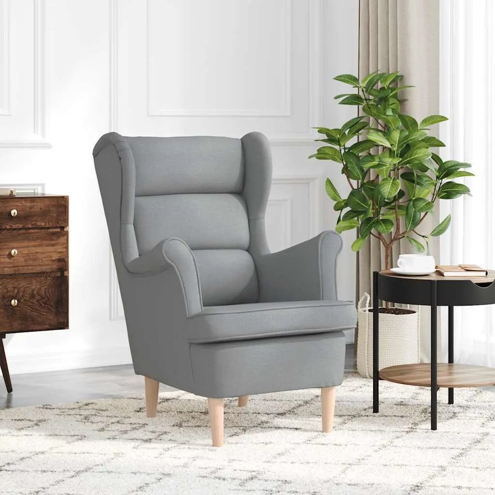 vidaXL Křeslo 74 x 84 x 100 cm textil [4016905] Barva: Šedá