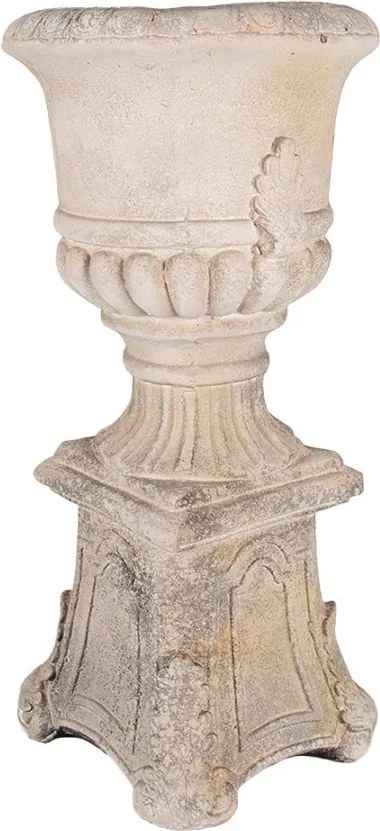 Béžový antik květináč v barokním stylu Baroque - 33*33*69 cm