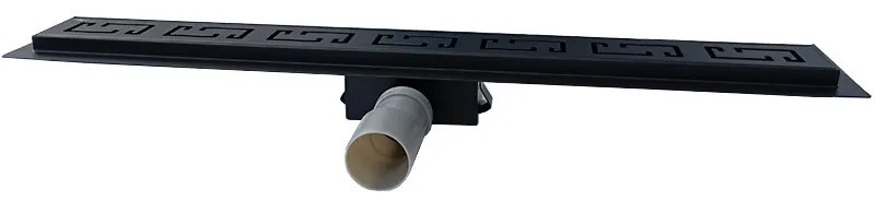 BPS-koupelny Sprchový odtokový žlab DL01 WAVE G5 HYD-2673 80 cm, černý