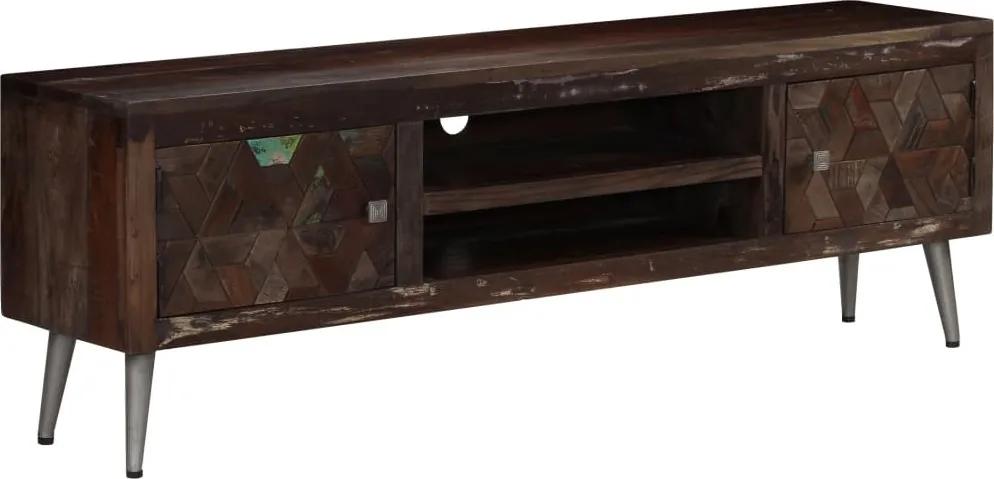 vidaXL TV stolek masivní recyklované dřevo 140 x 30 x 45 cm [245914]