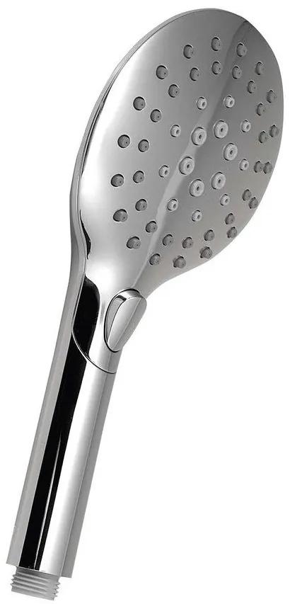 SAPHO - Ruční sprcha s tlačítkem, 6 režimů sprchování, průměr 120 mm, ABS/chrom 1204-21