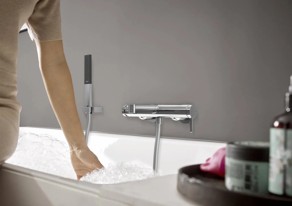 Hansgrohe Finoris, nástěnná vanová baterie, chromová, 76420000