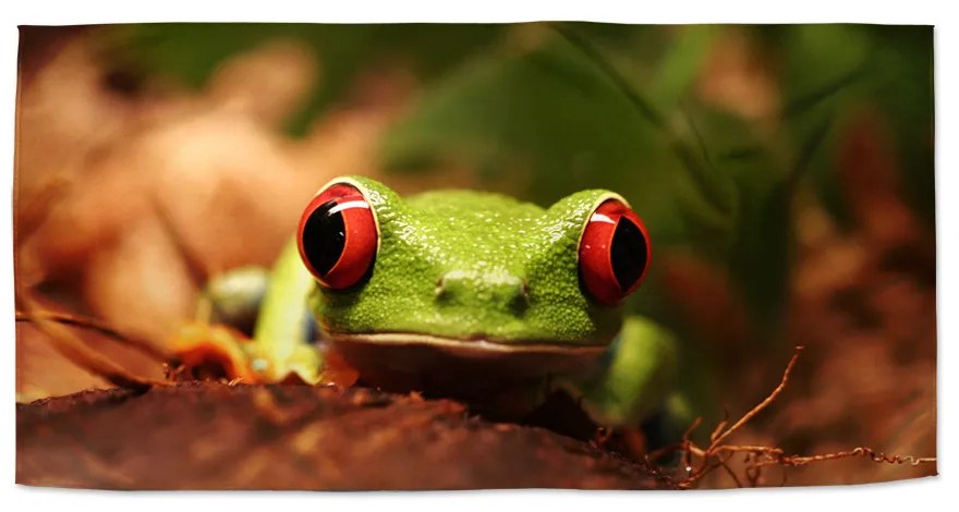 Ručník SABLO - Zelená žába 50x100 cm