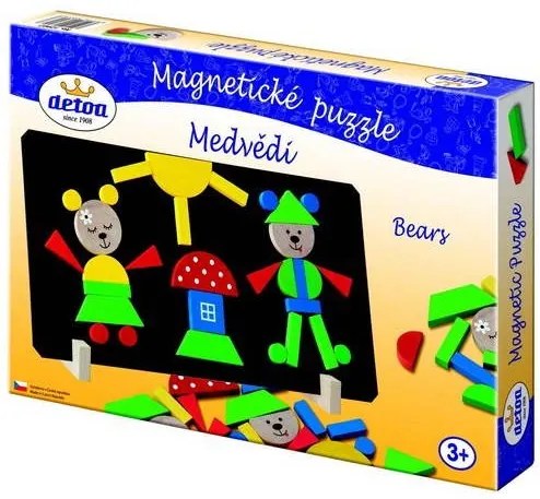Puzzle detoa magnetické puzzle medvědi