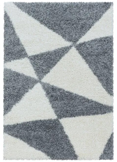 Vopi | Kusový koberec Tango shaggy 3101 grey - Kruh průměr 80 cm