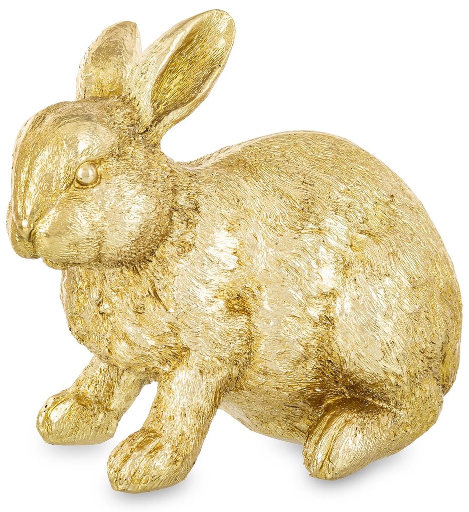 Dekorace zlatý králík 153196