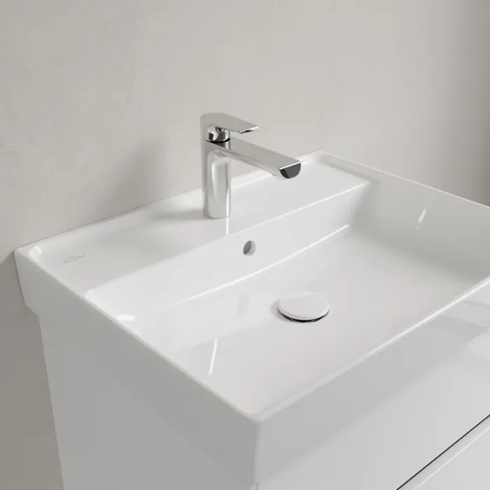 VILLEROY & BOCH Villeroy &amp; Boch COLLARO - Umyvadlo 600x470x160 mm, s přepadem, bílá Alpin CeramicPlus 4A3360R1