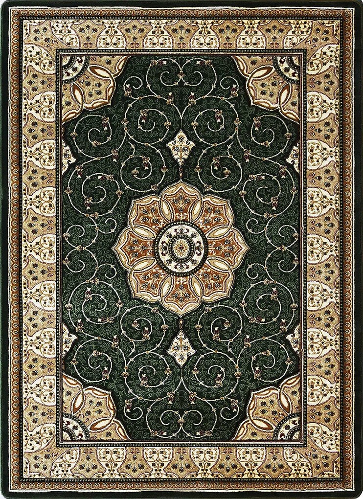 Berfin Dywany, Kusový koberec Adora 5792 Y (Green), 120x180, zelená, obývací pokoj