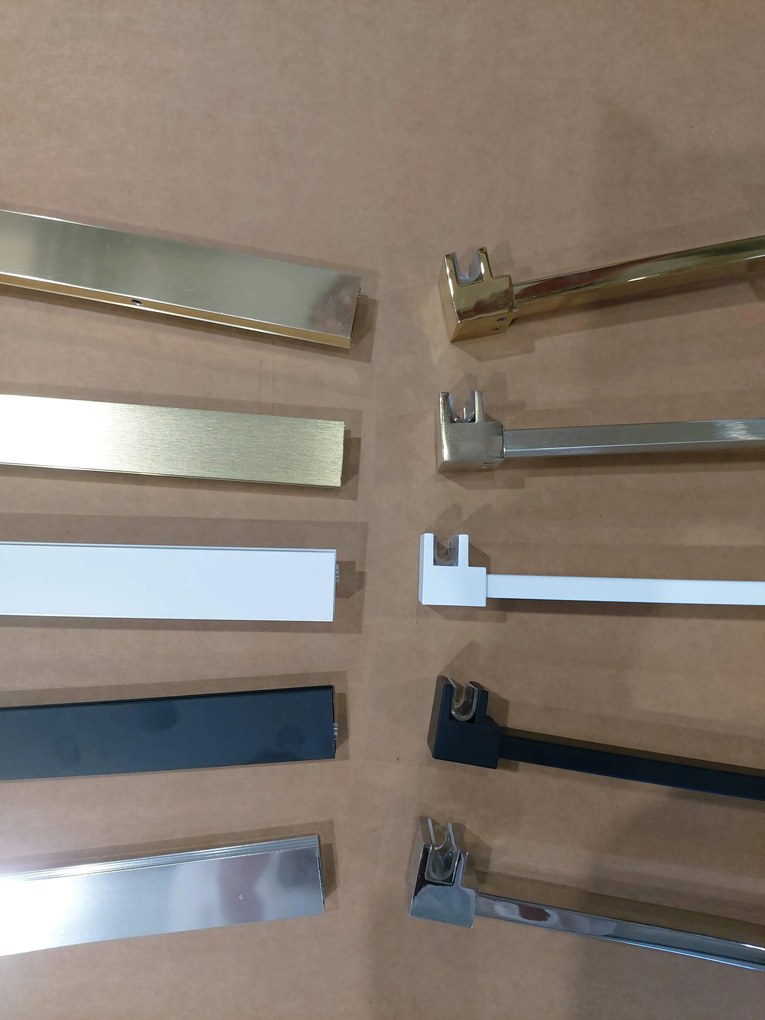 Erga Paris, stabilizační vzpěra pro sprchové zástěny o tloušťce skla 8mm, délka max. 100% 150cm, chromová, ERG-V02-PARIS-BAR-CR