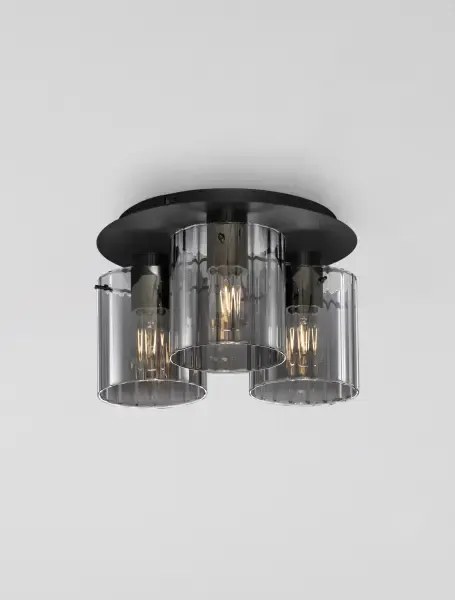 Černo designové stropní svítidlo Mirbi