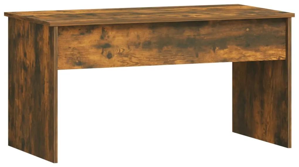 Konferenční stolek kouřový dub 102x50,5x52,5cm kompozitní dřevo - Default Title