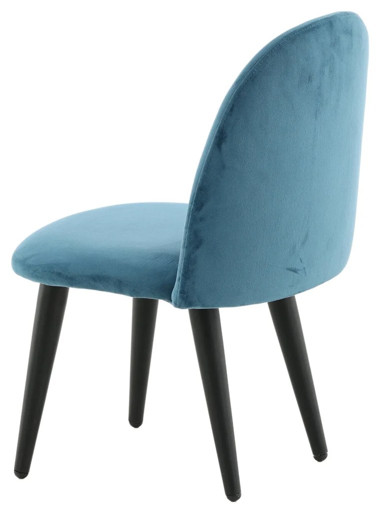 Dětská židle Velvet, 2ks, modrá, S40xD42xV61