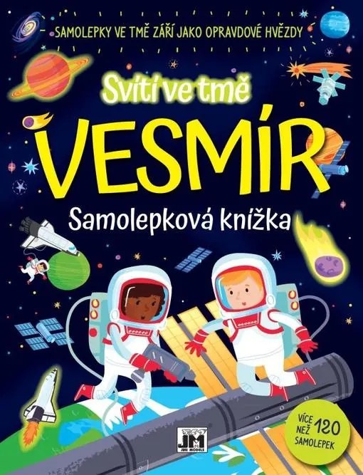 Jiri Models Samolepková knížka Svítí ve tmě - Vesmír