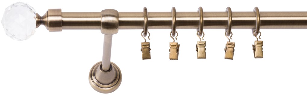 Jednořadá Garnýž Belluna 19 mm starožitné zlato 320 cm