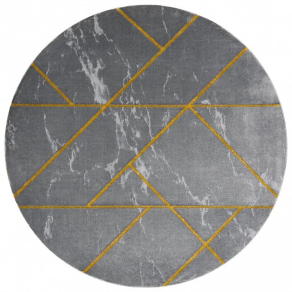 Kusový koberec Perl šedý kruh 120cm