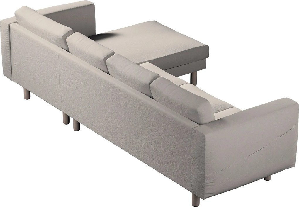 Potah na pohovku IKEA Norsborg 4-místná se šezlongem barva béžová látka pletený vzor