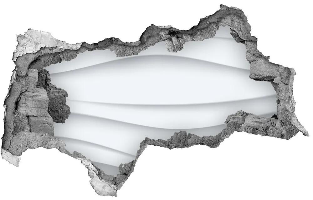 Wallmuralia Díra 3D fototapeta nálepka Abstrakce vlny 95x73 cm