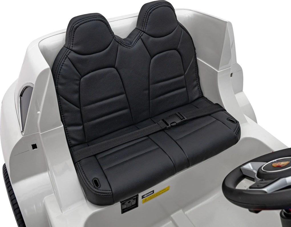 Ramiz Elektrické autíčko Porsche Cayenne S na baterie pro děti bílý lak SUV + dálkové ovládání