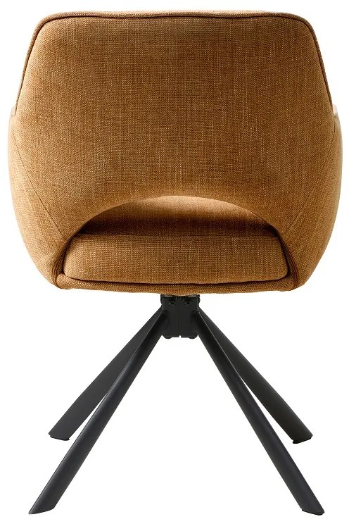 Designová otočná židle Ralayna skořicová