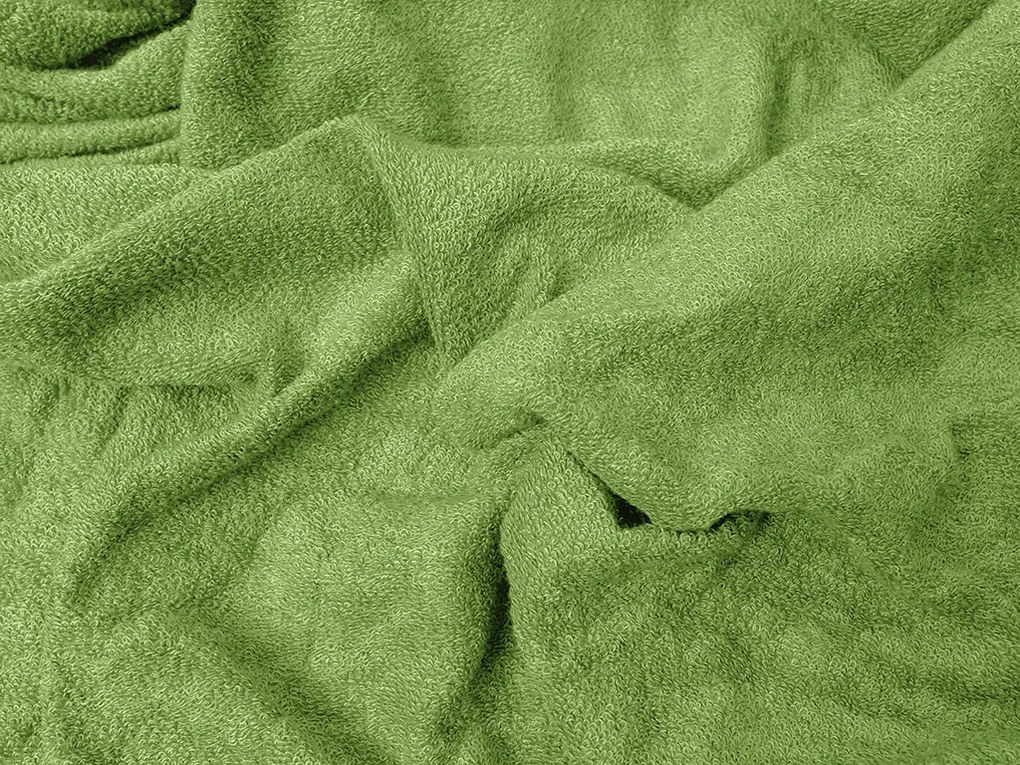 Froté prostěradlo EXCLUSIVE zelené 180 x 200 cm