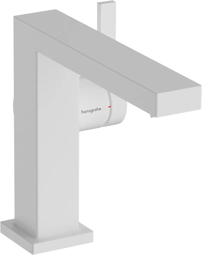 Hansgrohe Tecturis E, páková umyvadlová baterie 110 Fine CoolStart EcoSmart+ bez odtokové garnitury, bílá matná, HAN-73021700