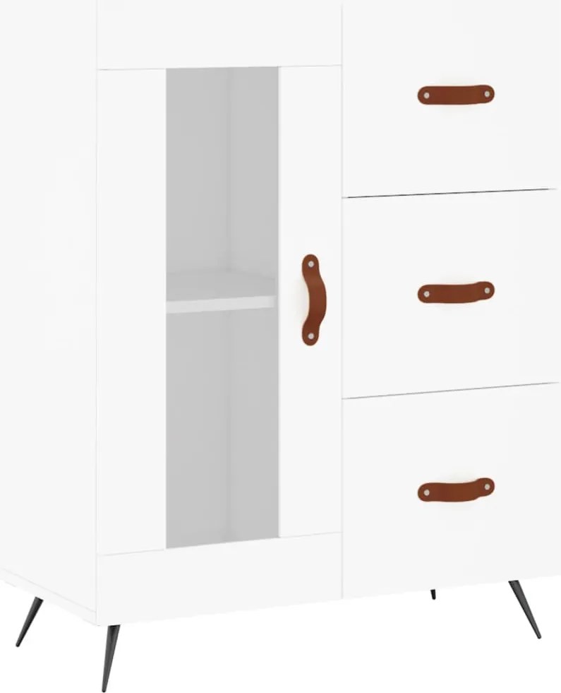 Skříň highboard bílá 69,5 x 34 x 180 cm kompozitní dřevo 3195931