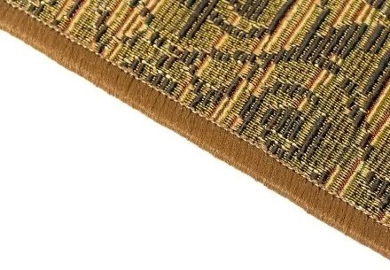 Oriental Weavers, Kusový koberec Zoya 128 N – na ven i na doma, 160x235, žlutá, chodba / předsíň