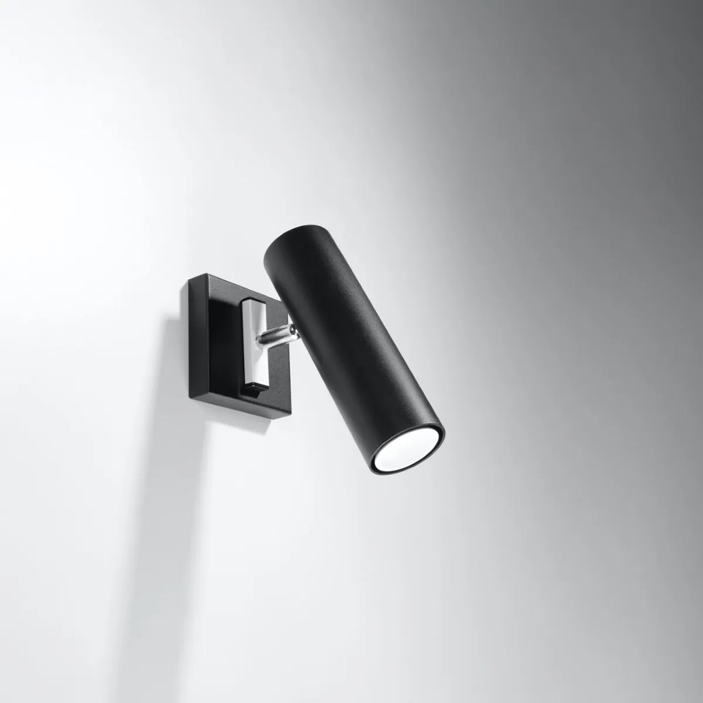 Sollux Lighting Nástěnné svítidlo DIREZIONE Černá
