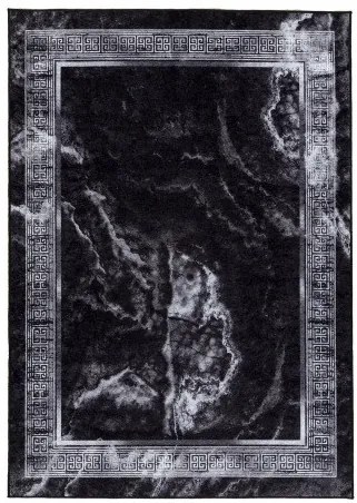 Dywany Łuszczów, Kusový koberec Miro 51278.810 Marble black / white, 160x220, černobílá, chodba / předsíň