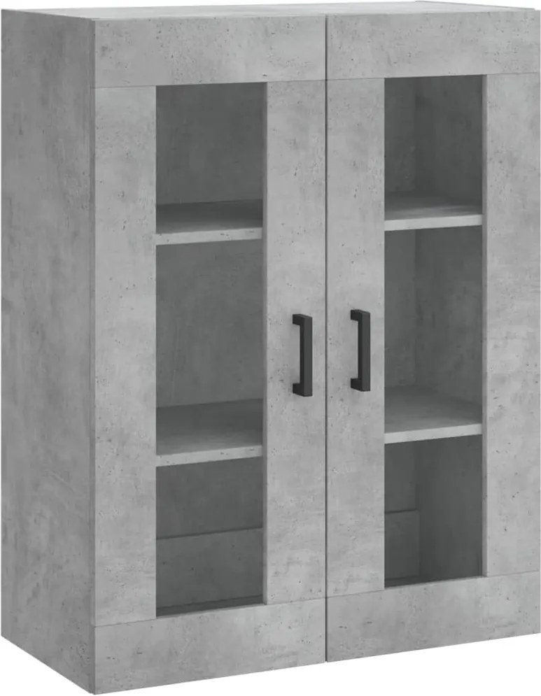 Skříň highboard betonově šedá 69,5x34x180 cm kompozitní dřevo 3198405