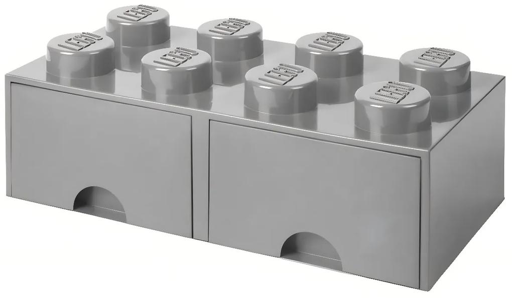 OnaDnes -20% Lego® Šedý úložný box LEGO® Storage 25 x 50 cm