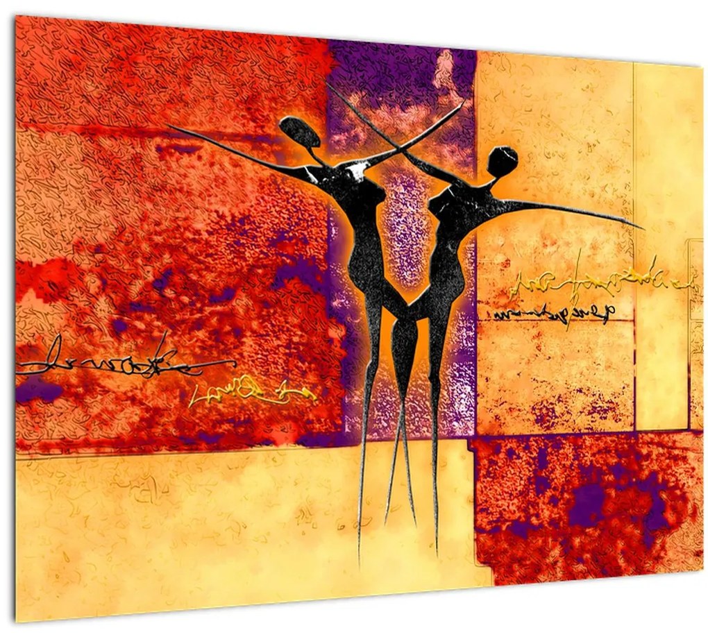 Skleněný obraz - Africké bohyně (70x50 cm)