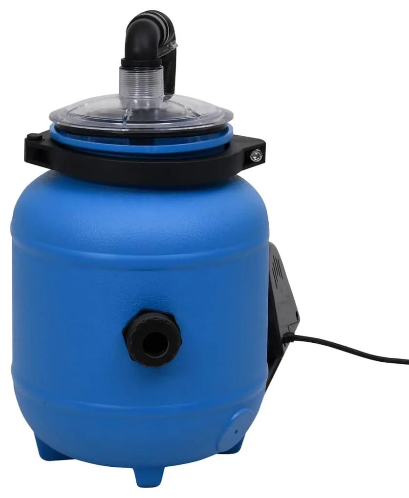 vidaXL Bazénové filtrační čerpadlo černé a modré 4 m³/h