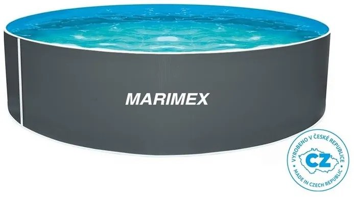 Marimex Bazén Orlando 3,66x0,91m - ŠEDÝ + skimmer (10340217) 10340217