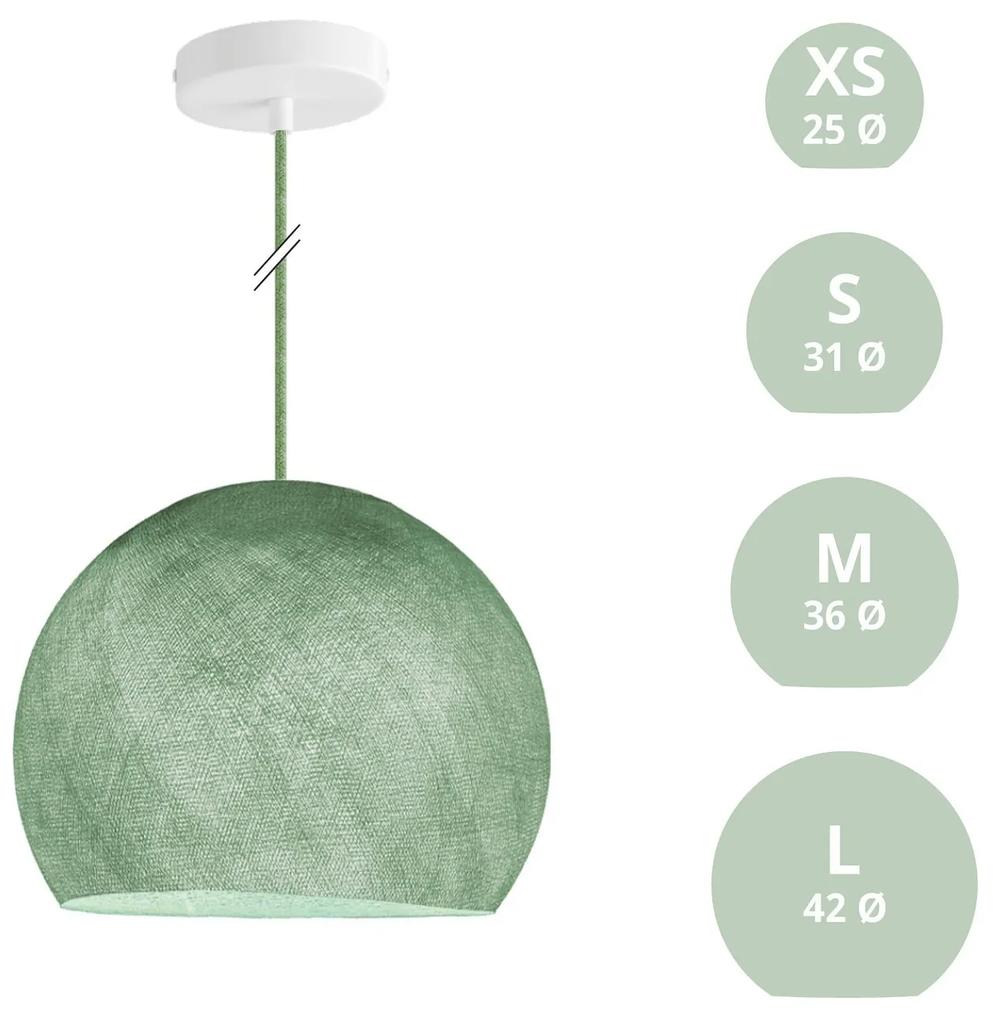 creative cables Závěsná lampa se stínidlem kupole z PE vlákna, polyester Barva: Zelená, Průměr: S - Ø 31 Cm