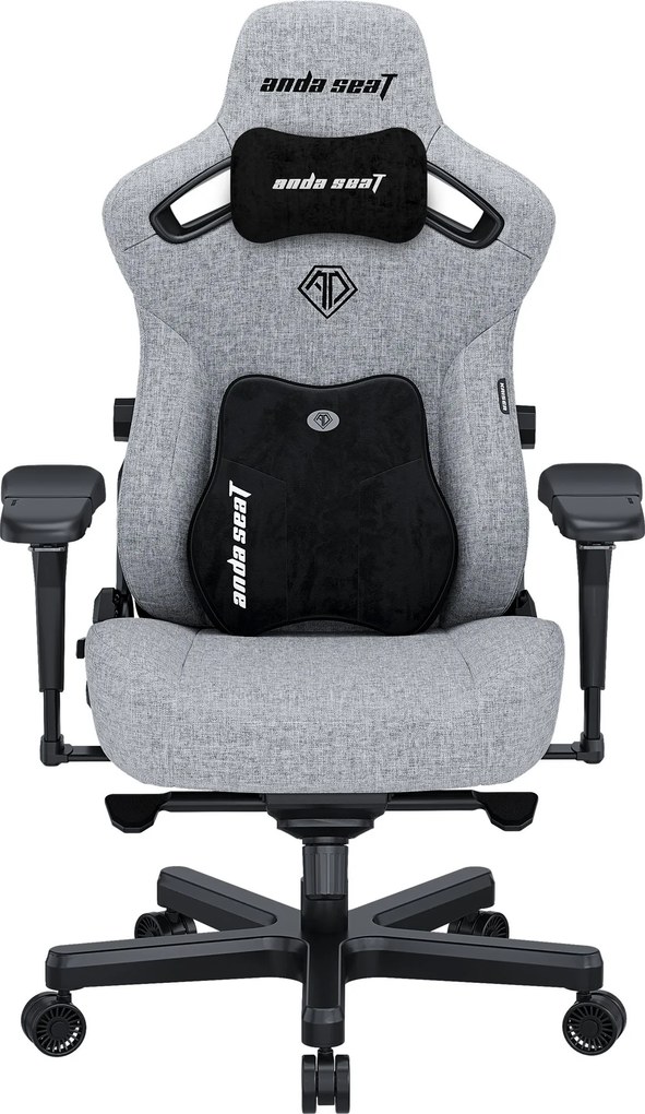 Herní židle anda seat kaiser 3 pro premium gaming chair - xl size grey fabric