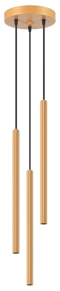 Sollux Lighting Závěsné svítidlo ARCHE 3P zlaté