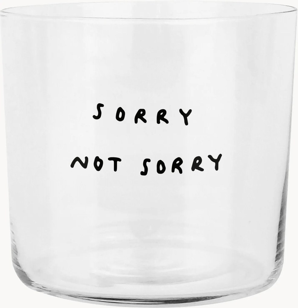 Sklenice Sorry Not Sorry