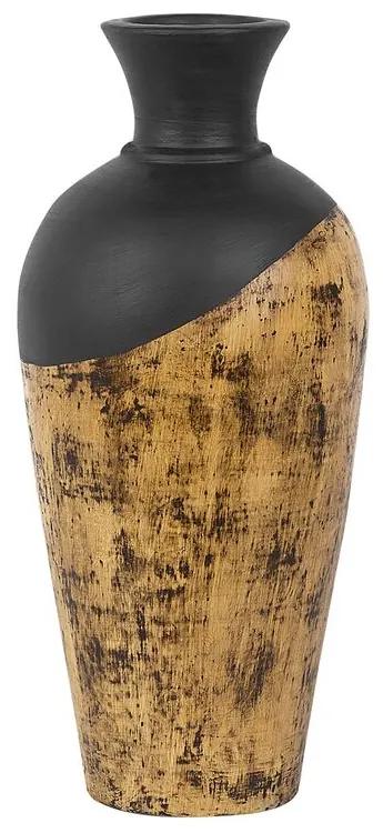 Dekorativní váza černo hnědá BONA Beliani
