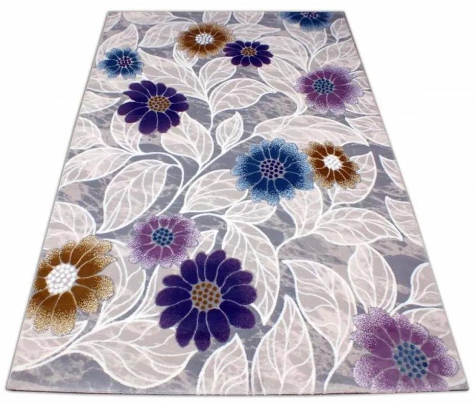 Luxusní kusový koberec akryl Domna krémový, Velikosti 80x150cm
