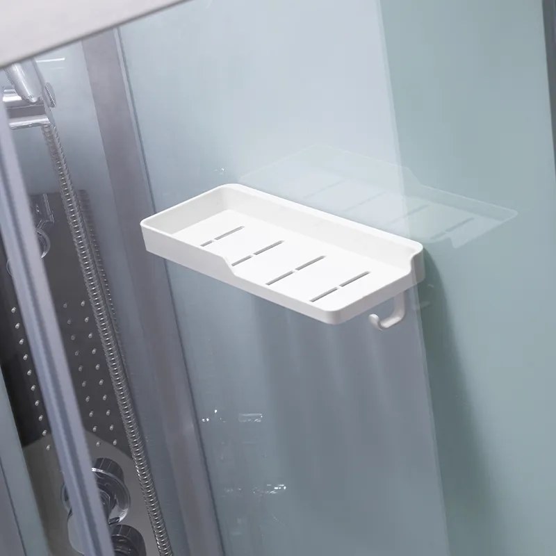 BPS-koupelny Hydromasážní box HYD-AL100 levý, 100x80 cm, kartáčovaný chrom/transparent
