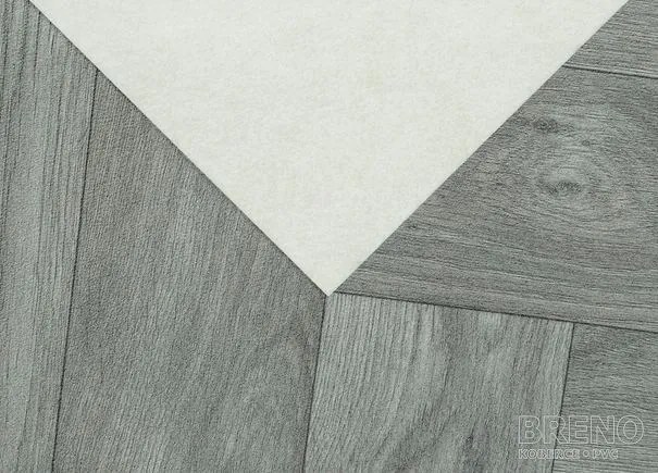 Breno PVC SLIMTEX Laurel Oak 909M - šedé dřevo, šíře 100 cm