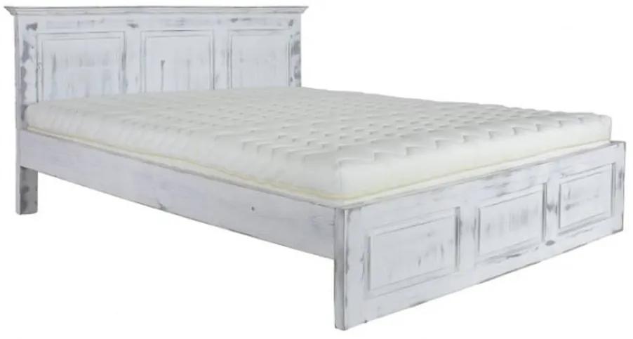 ARTEN Rustikální jednolůžková postel POPRAD ACC03 - borovice (bílý vosk)