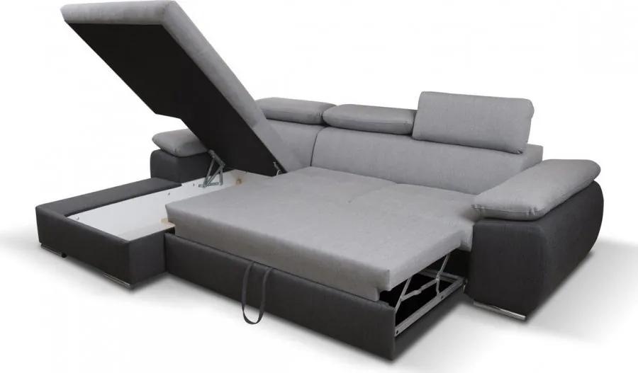 Casarredo - Komfort nábytek Rohová sedací souprava AURIGA, rozkládací s úložným prostorem, levá, I96/I91