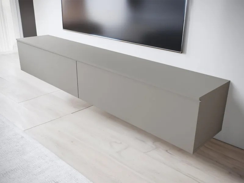 TV stolek Dlone 180, Barva: šedé palladium, Osvětlení: bez osvětlení
